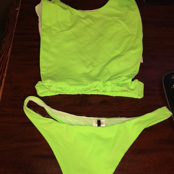 Fashion Nova | Swim | Neon Green Bathing Suit | Poshmark